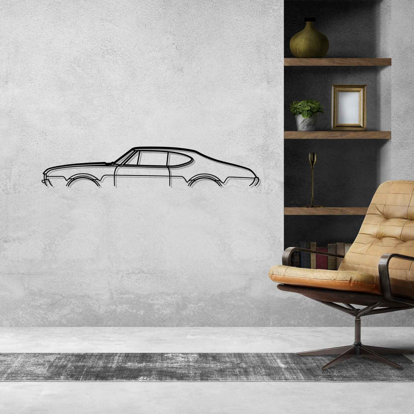 Cutlass 1968 Classic Silhouette Metal Wall Art – PetrolVibes